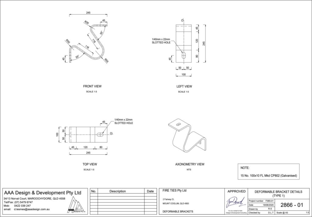 200 Series FireTies® Deformable Brackets - Fire Ties