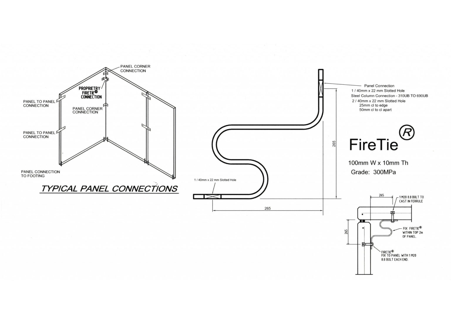 265 Series FireTies® Deformable Brackets - Fire Ties